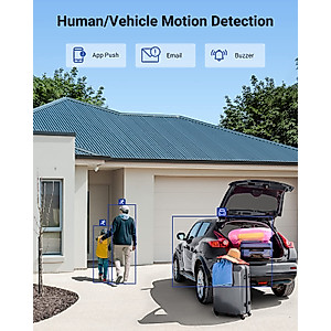 ANNKE 1080P CCTV Camera Security System with AI Human/Vehicle Detection, 5MP Lite H.265 Surveillance DVR and 8 x 1080P HD Weatherproof Camera, Easy Remote View, Smart Playback, IP66, No Hard Drive