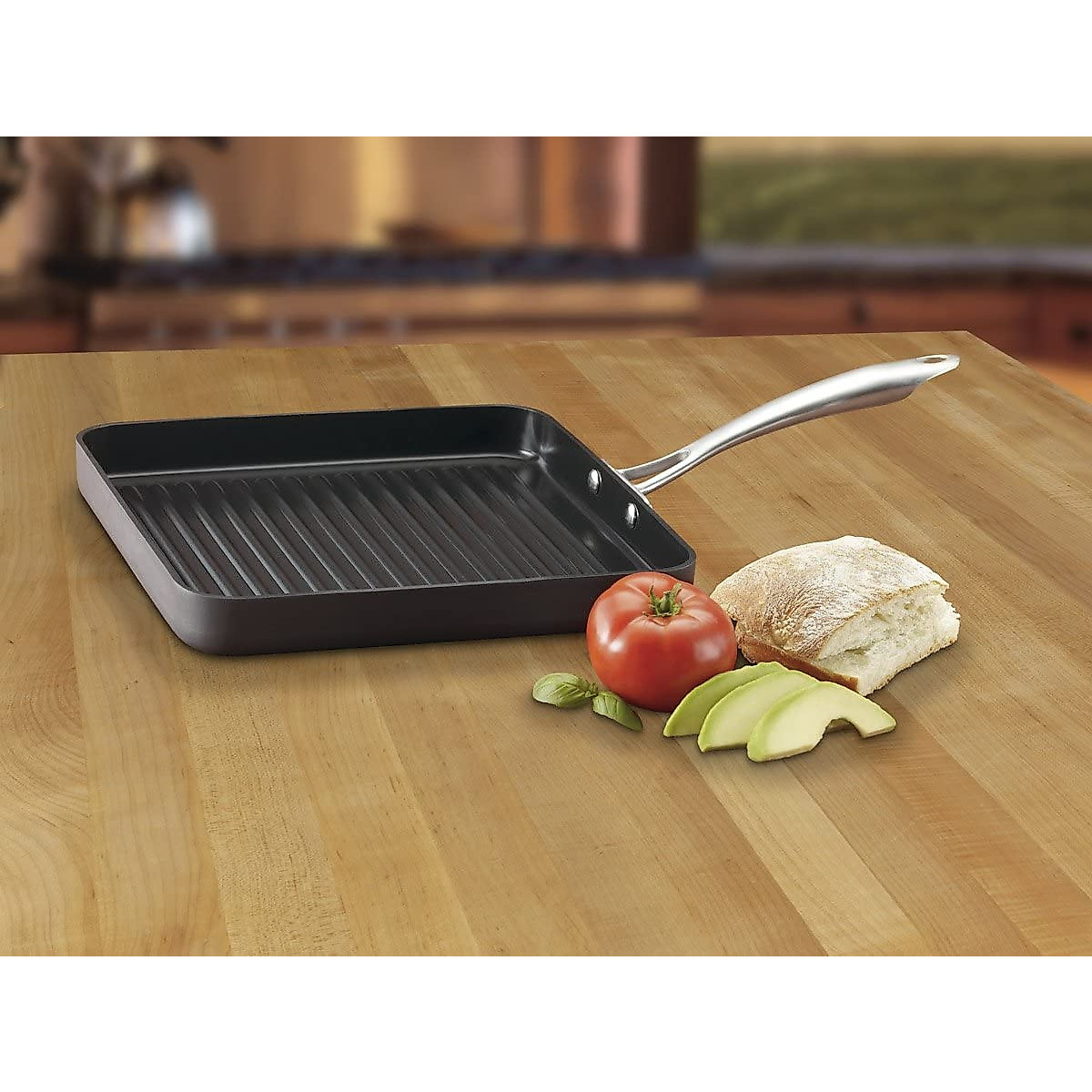 Cuisinart GG30-20 GreenGourmet Hard-Anodized Nonstick 11-Inch Square Grill Pan