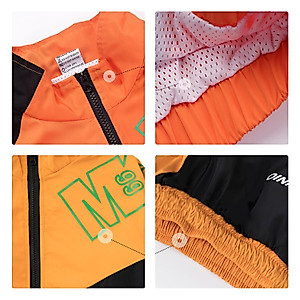 LOLANTA Kids Color Block Jacket Track Pants Sets Dance Outfits Sportswear Unisex (8-10 Green)