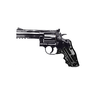 ASG Dan Wesson 715 Revolver 4" 0.177/4.5mm Caliber BB Gun, Steel Grey