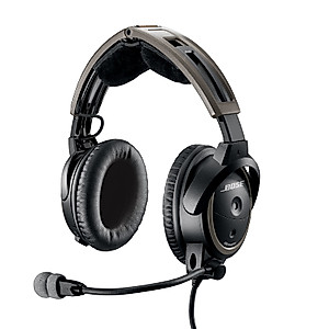 Bose A20 Aviation Headset with Standard 5-Pin XLR Plug Cable, Black