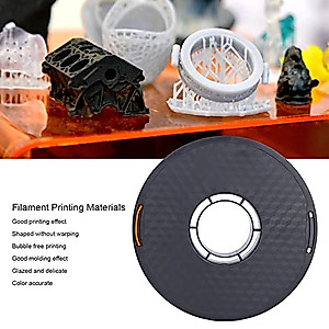 PLA Filaments, High Purity Filament Printing Materials Good Tensile Strength Plastic for Printing(Orange)
