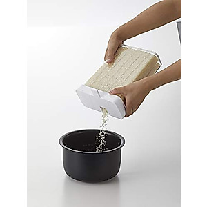 Yamazaki Home Tower Grain Container food storage and organization sets, One Size, White