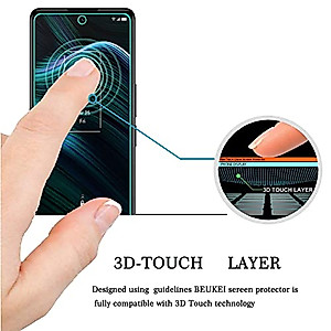 beukei (3 Pack) Compatible for TCL Stylus 5G Screen Protector Tempered Glass,Touch Sensitive,Case Friendly, 9H Hardness