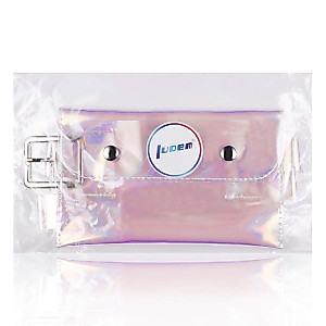LUOEM Waist Bags Shiny PU Leather Hologram Shoulder Bag Cross-body Chest Bag for Women