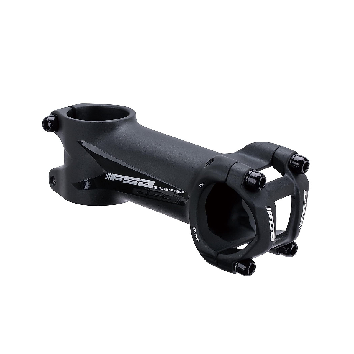 Full Speed Ahead - Gossamer Series Alloy Bicycle Stem with +/- 6 Degree Rise | for Road and Gravel Bike | 31.8 x +/-6 x 70 mm