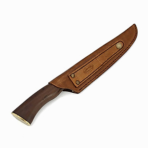 Linden & Sons Meat Knife - 8 inches Butcher Knife - Gaucho Style Barbecue Knife - Handmade in Brazil - Perfect for Meat Cutting, Slicing and Carving