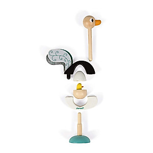 Janod Zigolos Wooden Ostrich Stacker Game - Ages 1+ - J08244