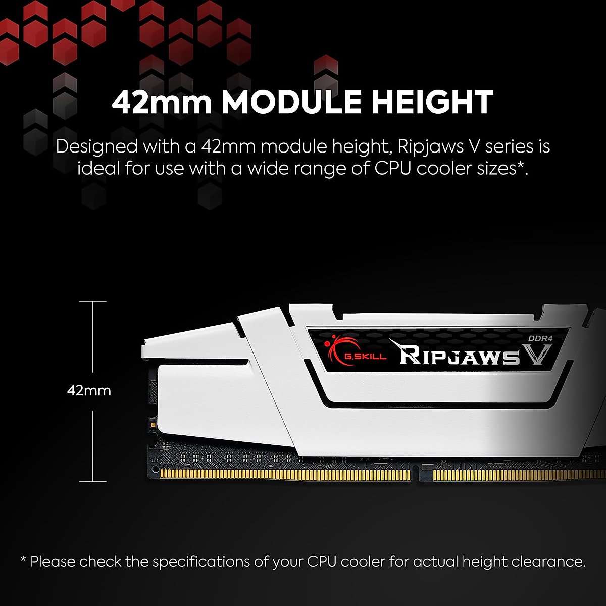 G.SKILL Ripjaws V Series (Intel XMP) DDR4 RAM 64GB (4x16GB) 3200MT/s CL16-18-18-38 1.35V Desktop Computer Memory UDIMM - Black (F4-3200C16Q-64GVK)