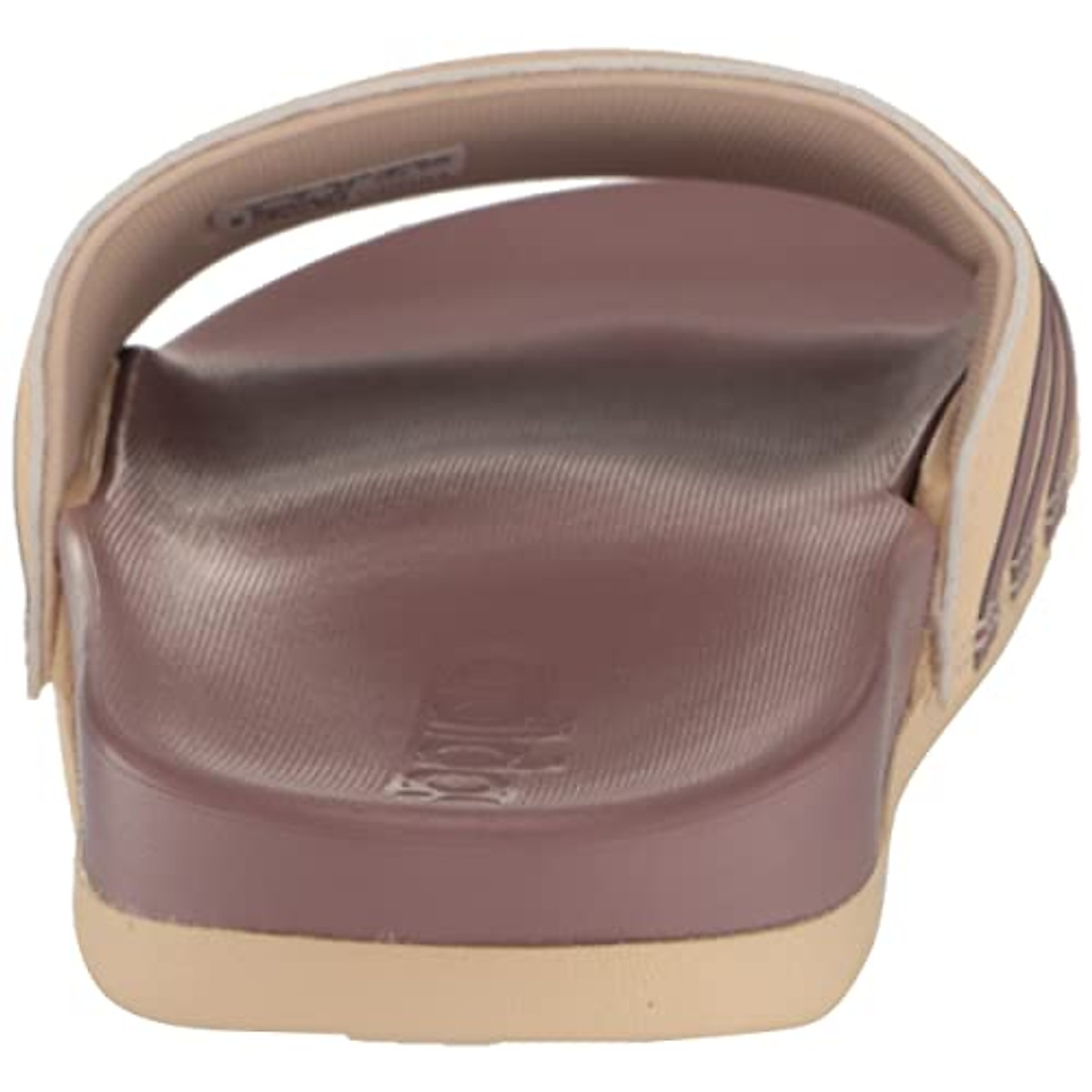 adidas Women's Adilette Comfort Slides Sandal, Sand Strata/Wonder Oxide/Sand Strata, 8