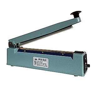 American International Electric AIE-300 Impulse Hand Sealer, 12 Inches Max. Seal Length, 6 Mil Max. Material Thickness, 2 mm Seal Width, Exceptional Air and Watertight Seals on Most Plastic Materials