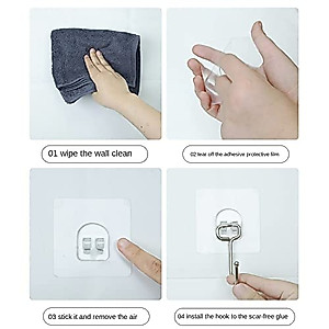 Large Adhesive Hooks For Hanging Heavy Duty(33lbsmax).Self Adhesive No Punching Waterproof And Rustproof No Races Stainless Steel Hook Multiple Uses For Bathroom Bedroom Kitchen And Outdoor. 15pack