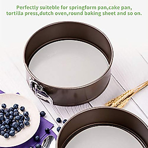 Melala 200Pcs Parchment Paper Rounds 7 Inch,Non-Stick Precut Parchment Paper Liners for Tortilla Press,Air Fryer,Round Cake Pan,Springform Pan,Toaster Oven(White)