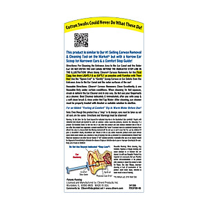 Clinere Ear Cleaner Earwax Remover Reusable Tool with Comfort Guide, Narrow Ear Scoop for Safely & Gently Cleaning Ear Canal at Home, Earwax Removal Cleaning Tool, Itchy Ears, Ear Wax Buildup, 1ct