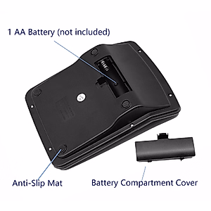 LIJUST Calculators, KK-837-12S Standard Function Desktop Calculator, 12 Digit Large LCD Display, Battery and Solar Powered Basic Calculators for Office, Primary School, Market or Home Use, Black