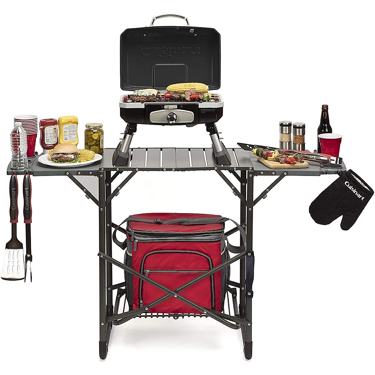 Cuisinart CGG-180TB Portable Propane, Petit Gourmet Tabletop Gas Grill, Black