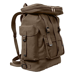 Rothco Canvas European Rucksack, Earth Brown
