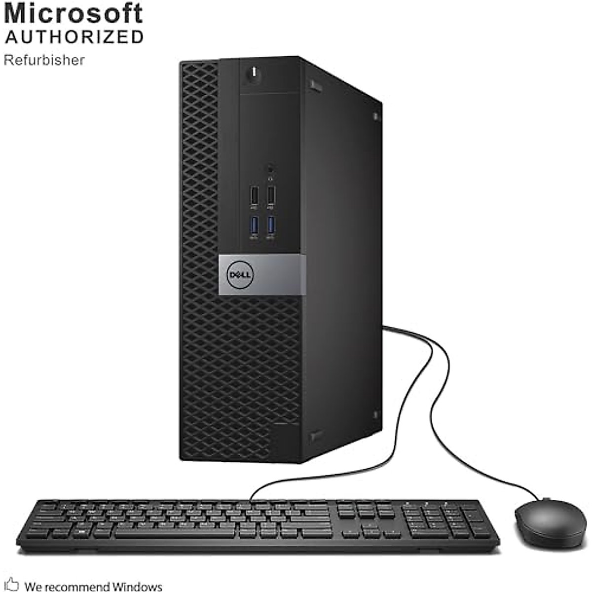 Dell Optiplex 3050 SFF Desktop PC, Intel i5-6500 3.2GHz 4 Core, 16GB DDR4, 512GB SSD, 4K Support, WiFi, Win 10 Pro, Keyboard, Mouse (Renewed)