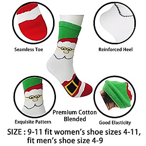 MarJunSep 28 Pairs Women's Christmas Holiday Socks Funny Cotton Xmas Socks Gift Stocking Stuffers for Girls Boys Men