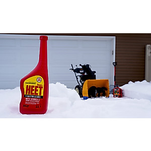 Iso-HEET Water Remover And Premium Fuel Line Antifreeze + Injector Cleaner - Helps Increase Gas Mileage - Improves Engine Performance - Year Round Performance, 12 fl. oz. (28202) , Red