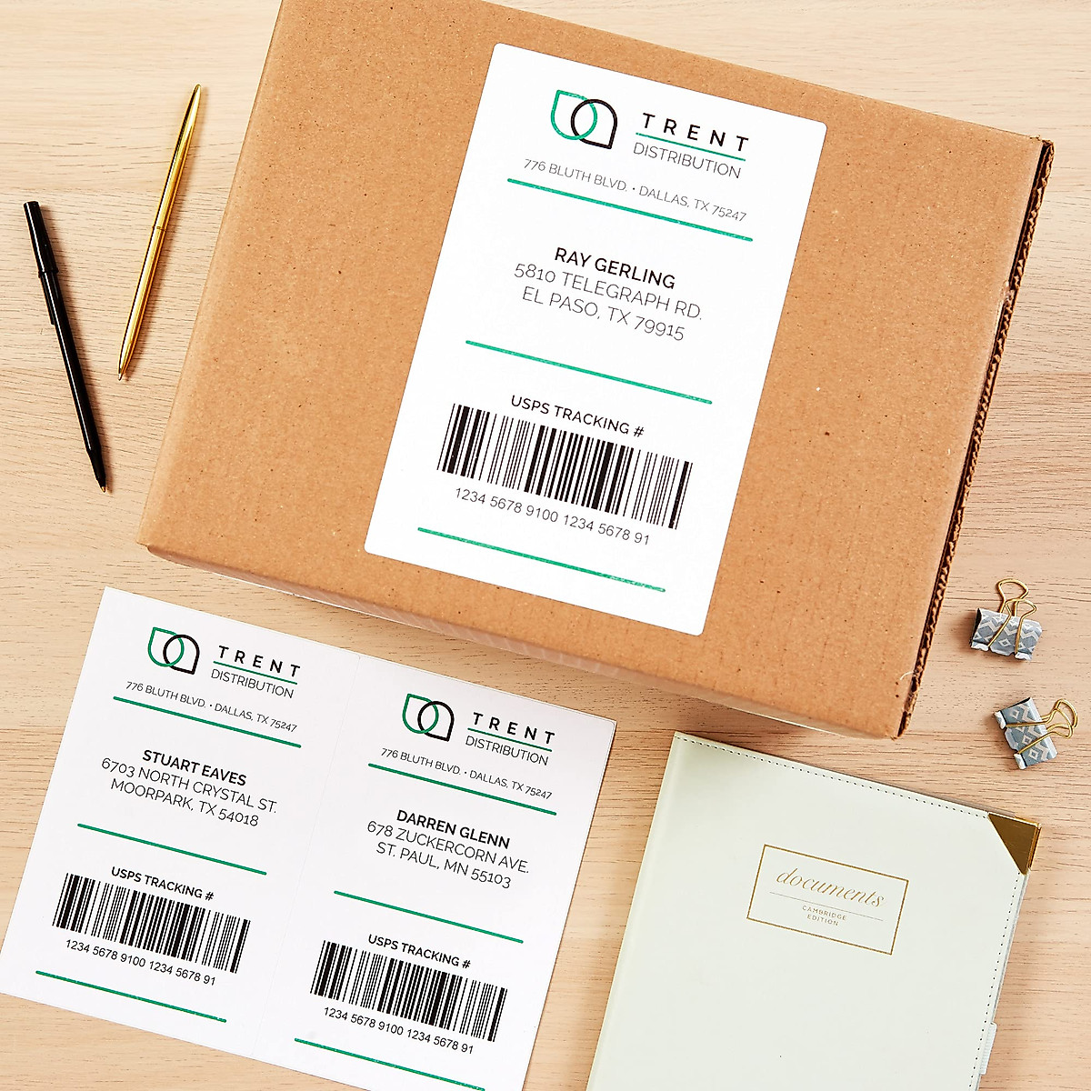 Avery Printable Shipping Labels, 5.5" x 8.5", White, 20 Blank Mailing Labels (18126)