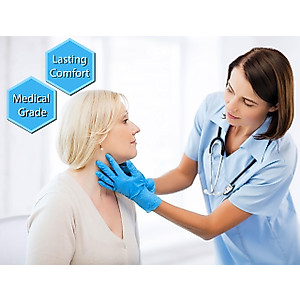 STRONG 'n FLEX Box of Medium Vinyl-Nitrile Exam Gloves, 100 ambidextrous gloves