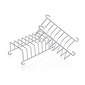 REBABA Toast Bread Rack Holder 8 Slots Stainless Steel Tool Cooling Grid Bread Rack Rectangle Air Fryer Accessories for Home Restaurant