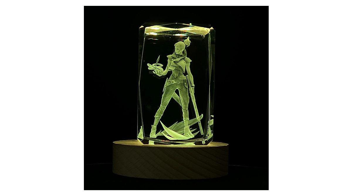 SUPIA Valorant 3D Crystal Figure - Agent Jett Gift