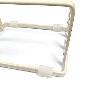 LENITH Cutting Board Rack Chopping Board Organizer Stand Holder Kitchen Countertop Pots Pan Lids Rack Organizer (Small_Cream Color)