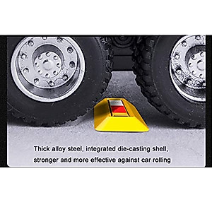 SKIHOT Parking Space Lock,Folding Parking Barrier,Car Parking Pole Triangular,Manual Parking Blocker,Lockable Parking Barrier,Heavy Duty Parking Security Bollards,60cm