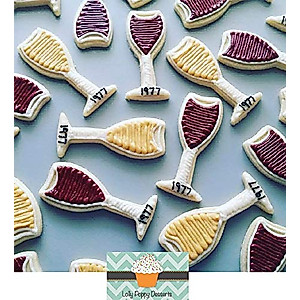 Vineyard/Winery Cookie Cutter 3-Pc Set - Wine Bottle, Glass, Grapes Tin Plated Steel Cookie Cutters