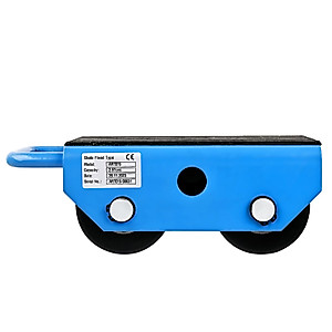 Amarite Fixed Machinery Skate for Moving Industrial Equipment, Heavy Duty 5500lbs/2.5t Capacity Machine Skates-Thicken Carbon Steel Construction,2 Nylon Roller & Rubber Surface Machinery Mover