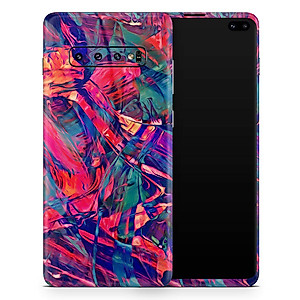 DesignSkinz Blurred Abstract Flow V44 Protective Vinyl Decal Wrap Skin Cover Compatible with The Samsung Galaxy S20 (Screen Trim & Back Glass Skin)