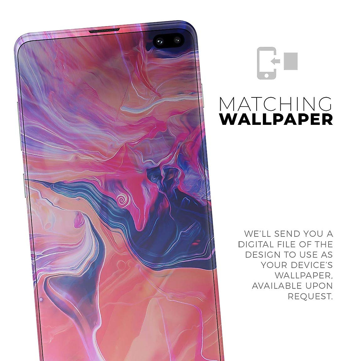 DesignSkinz Liquid Abstract Paint Remix V44 Protective Vinyl Decal Wrap Skin Cover Compatible with The Samsung Galaxy S20 (Screen Trim & Back Glass Skin)