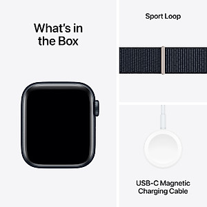 Apple Watch SE GPS 40mm Midnight Aluminum Case with Midnight Sport Loop