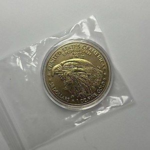 2021-2024 US Coins 1oz The United States Statue of Liberty Gold Plated Coin - American Eagle Coin Commemorative Coin (2024-gold)