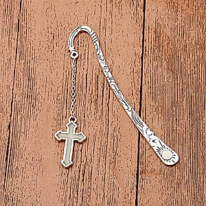 Gzrlyf Cross Bookmark Glow in The Dark Bookmark Luminous Book Markers Book Lover Gifts Christian Gifts (Luminous Bookmark)