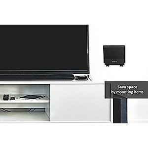 VIVO Black Adjustable Streaming Media Player, Wall Mounting Bracket Designed for Nintendo Switch, Apple TV, Roku, Fire TV, Hardware Included, MOUNT-ALL02