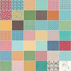 Lori Holt Flea Market Rolie Polie 40 2.5-inch Strips Jelly Roll Riley Blake Designs RP-10210-40