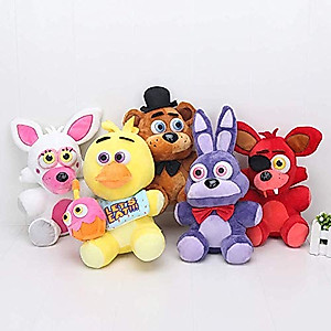 YLEAFUN Five Nights Plush Figure Toys, 7 Inch Plush Toy - Stuffed Toys Dolls - Kids Gifts - Gifts for Five Nights Game Fans