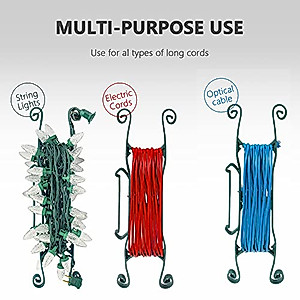 Dazzle Bright 8 Pack Christmas Lights Storage Holder, Holiday Light Storage for All Purpose Light Cord Wind Up, Christmas String Lights Organizer Holder