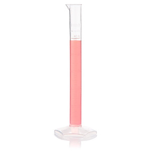 Globe Scientific 3701-10 Diamond Essentials PP Graduated Measuring Cylinder, Class B, Tall Form, 10ml Capacity