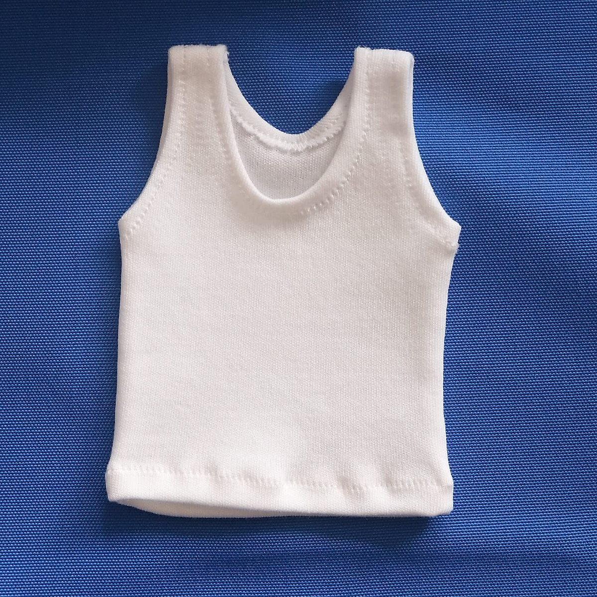 SSbeauty M 1/6 Custom Scale T-Shirt Sleeveless Vest Clothes for 12" Male & Female Action Figure Doll Clothes Toy (Black + White)