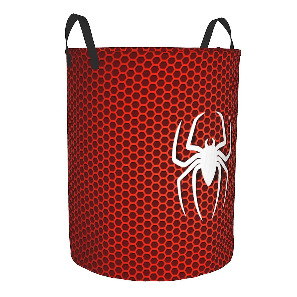 Red Spider Skin Pattern Superhero Waterproof Foldable Laundry Hamper Bucket Laundry Room Basket for College Student Storage Pillows Blankets Living Room Bathroom Home Decor