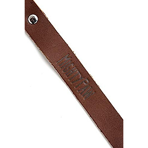 Mighty Paw Leather Tinkle Bells, Premium Leather Dog Doorbells, Extra Soft Leather with Durable Jingle Bells, Housetraining Doggy Door Bells for Potty Training (Brown)