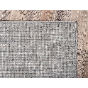 Unique Loom Sofia Collection Area Rug - Larvotto (6' 1" x 9' Rectangle, Dark Gray/ Ivory)