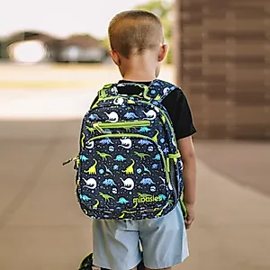 mibasies Toddler Backpack for Boys 2-4: Cute Kids Backpacks Boys - Preschool Kindergarten Backpack - Galaxy Dinosaur