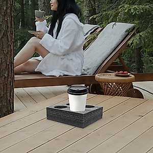 Cabilock 2 Pcs Cup Holder Tray Coffee Takeout Cup Trays Cup Holders for Drinks Drink Carrier Tray Disposable Tray Coffee Cup Holder Cup Carrier Epe Milk Tea Cup Takeaway Box