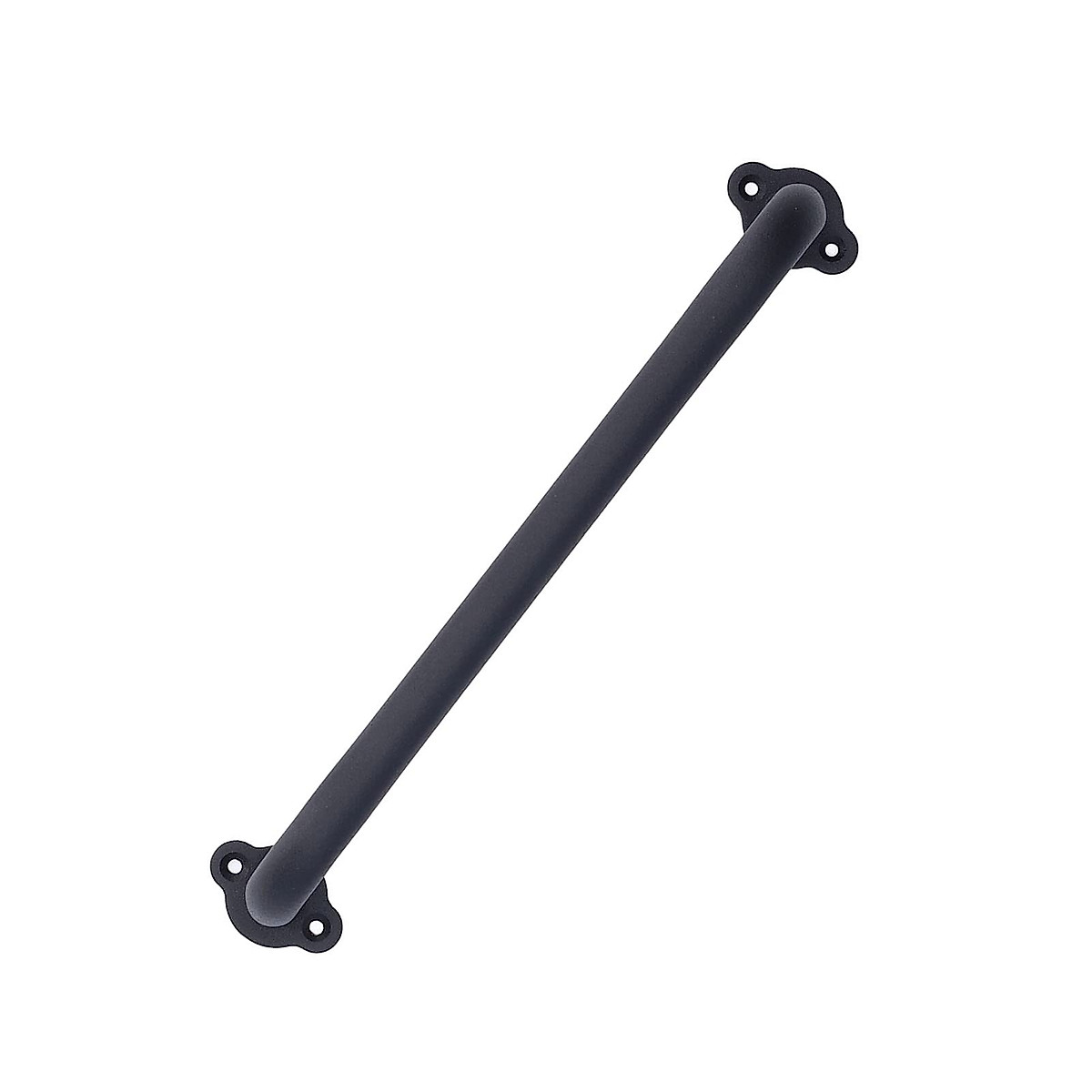 Tyenaza Barn Door Handle, Black Carbon Steel Interior Wooden Door Matte Handle for Wooden Gate Shed Cabinet Door
