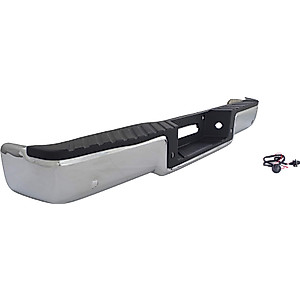 Garage-Pro Step Bumper Compatible with 2004-2006 Ford F-150, Fits 2006 Lincoln Mark LT Steel, Chrome, Hitch Style, with Rear Object Sensor Holes, (F-150, To 8-8-05/Mark LT, To 8-7-05), Styleside